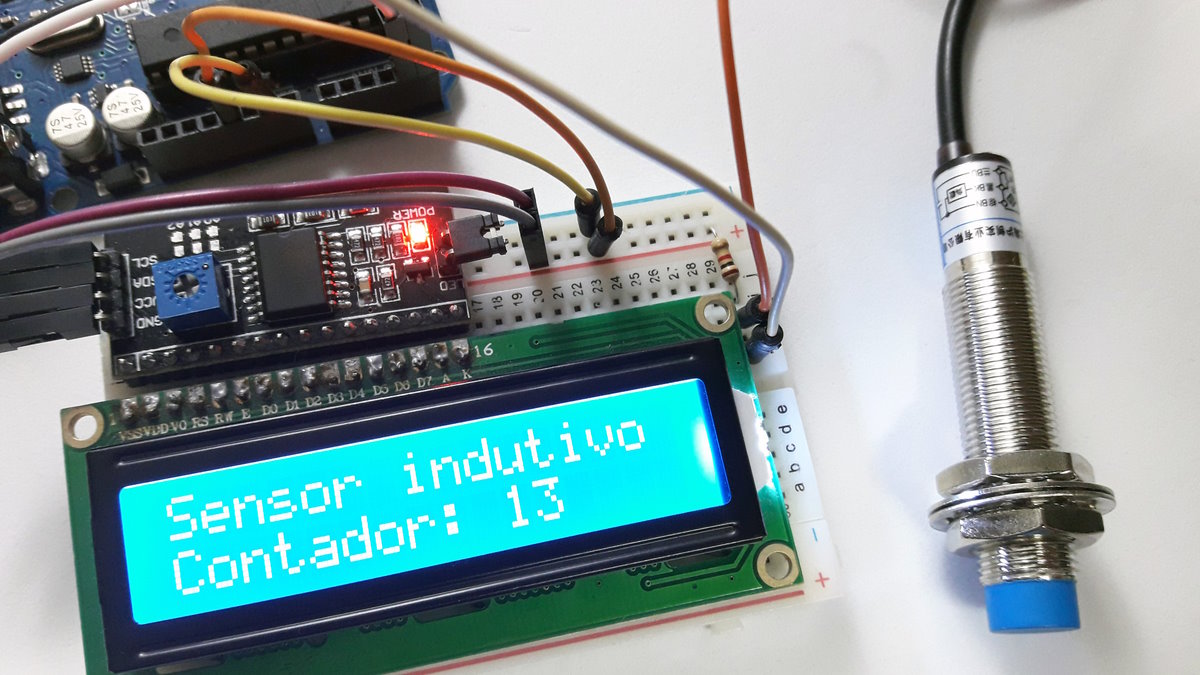 Contador com sensor indutivo e Arduino - Arduino e Cia