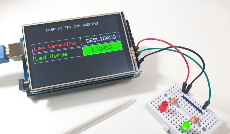 Como Utilizar O Display Tft Touch 35 Com Arduino Arduino E Cia